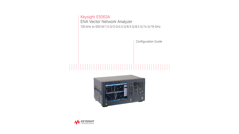 E5063A ENA Vector Network Analyzer | Keysight